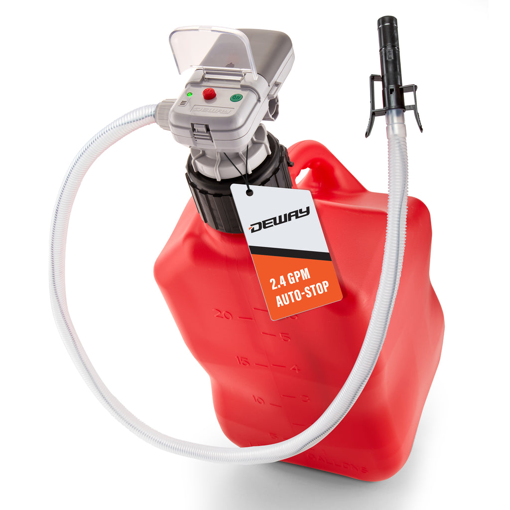 DeWay Fuel Transfer Pump with Auto-Stop, AA Powered